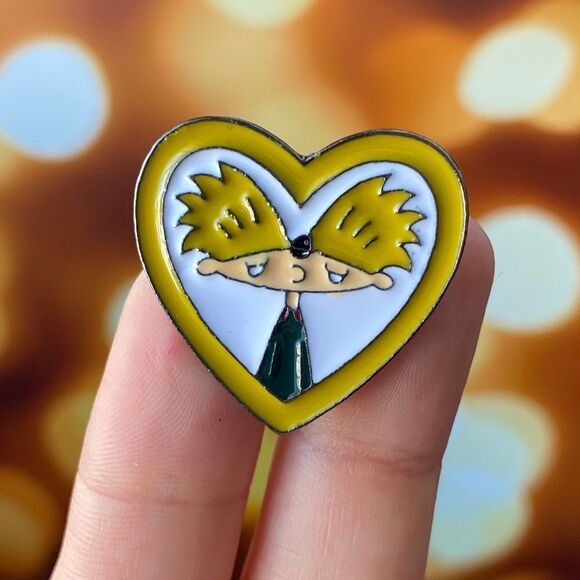 Jewelry | Hey Arnold Heart Enamel Pin Brooch | Poshmark